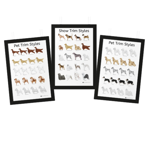 3-Pack Trim Style Posters – Dog Grooming Salon Bundle (Framed) – The ...